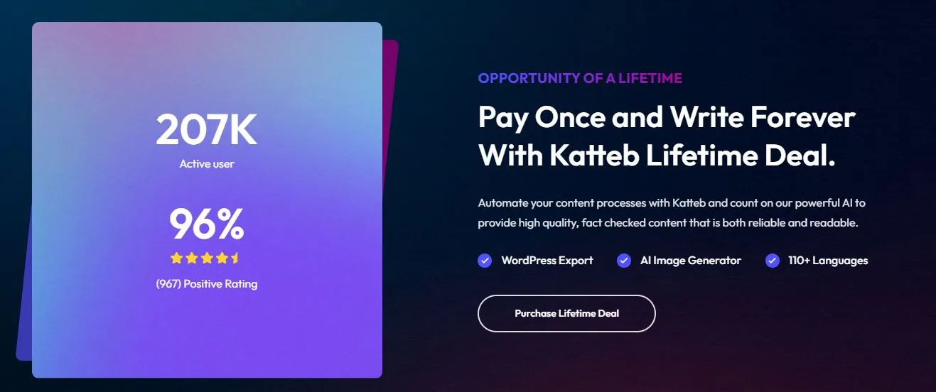 Katteb Lifetime Deal -Better Than AppSumo Deal